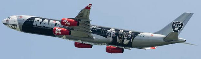 Oakland Raiders Plane